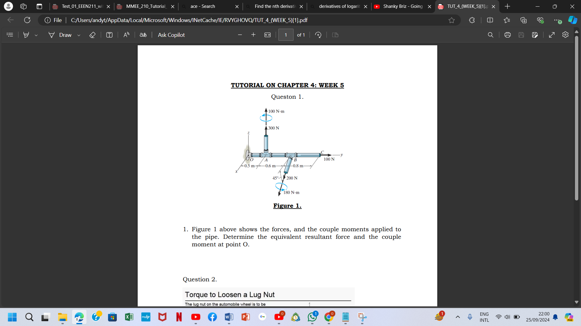 Solved TUTORIAL ON CHAPTER 4: WEEK 5Figure 1 ﻿above shows | Chegg.com