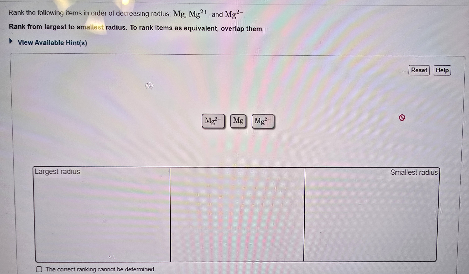 Solved Rank the following items in order of decreasing | Chegg.com