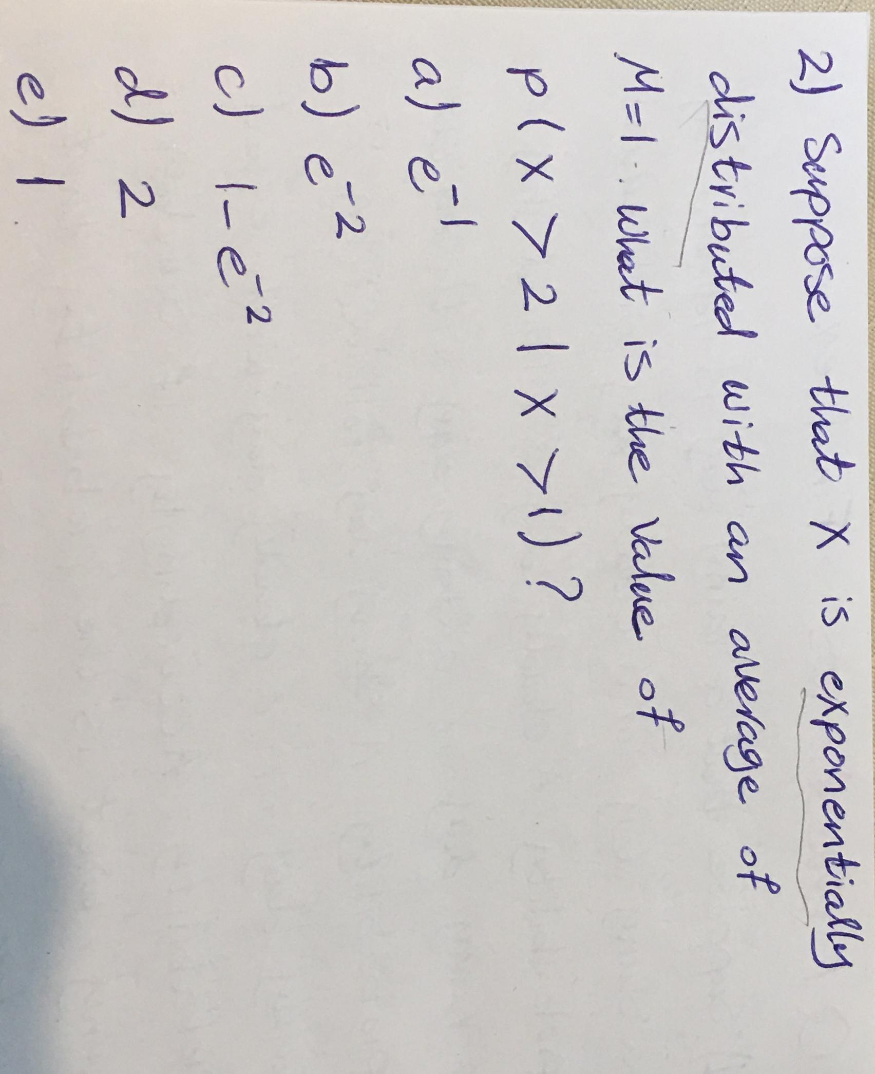 Solved Suppose that x ﻿is exponentially distributed with an | Chegg.com