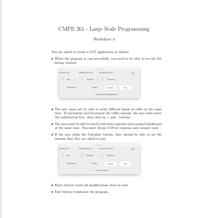 Solved CMPE 261 - Large Scale Programming Worksheet 4 You | Chegg.com