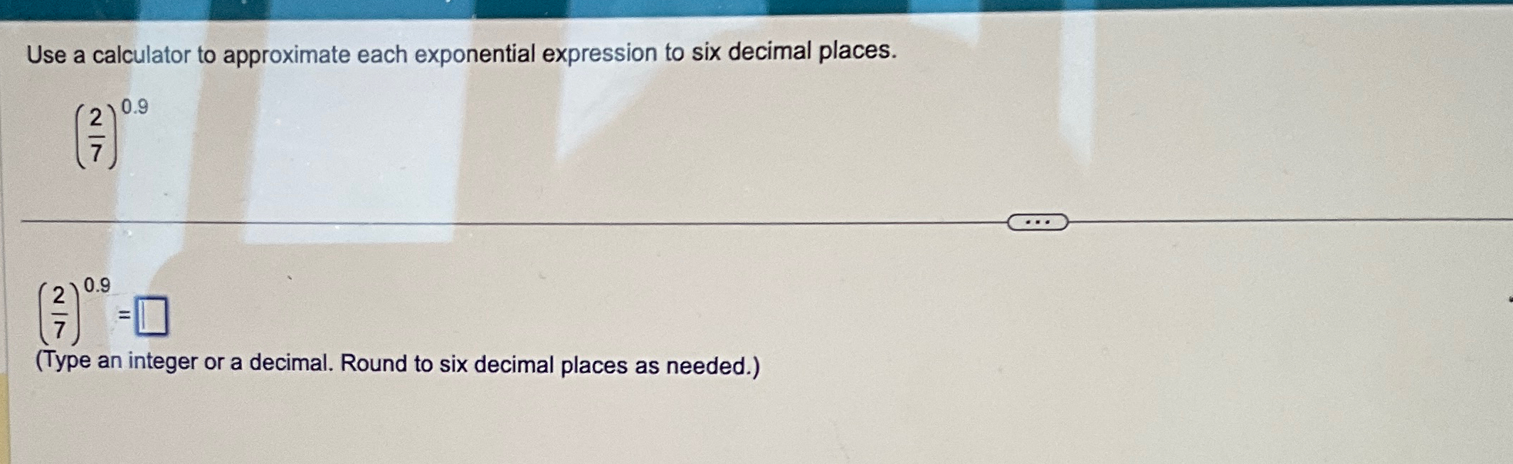 Solved Use a calculator to approximate each exponential | Chegg.com