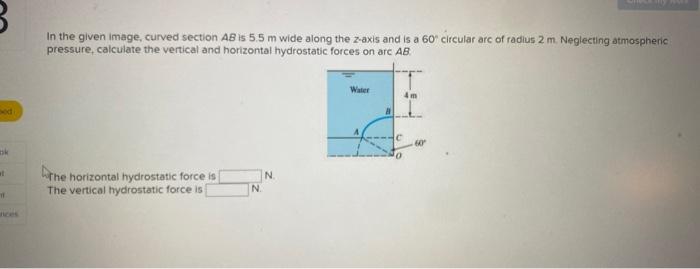 Solved In the given image, curved section AB is 5.5 m wide | Chegg.com