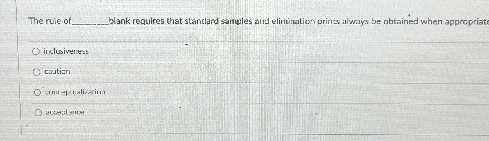 Solved The rule of blank requires that standard samples and | Chegg.com