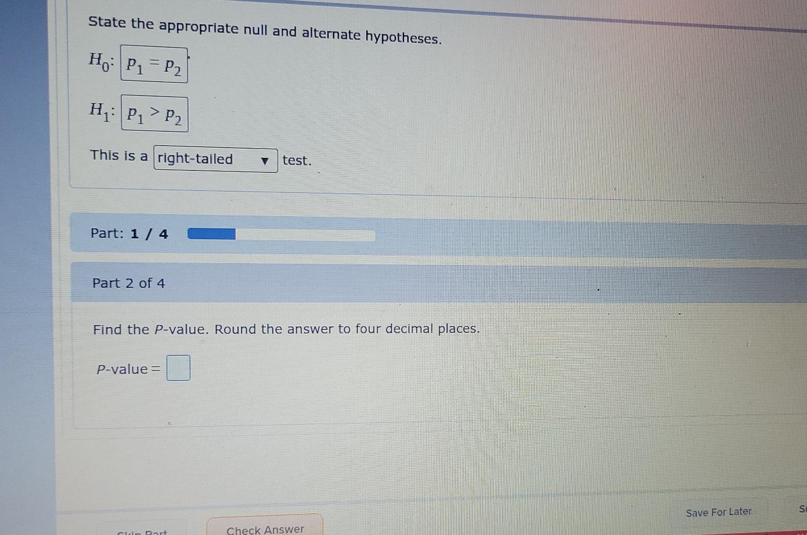 Solved State the appropriate null and alternate hypotheses. | Chegg.com