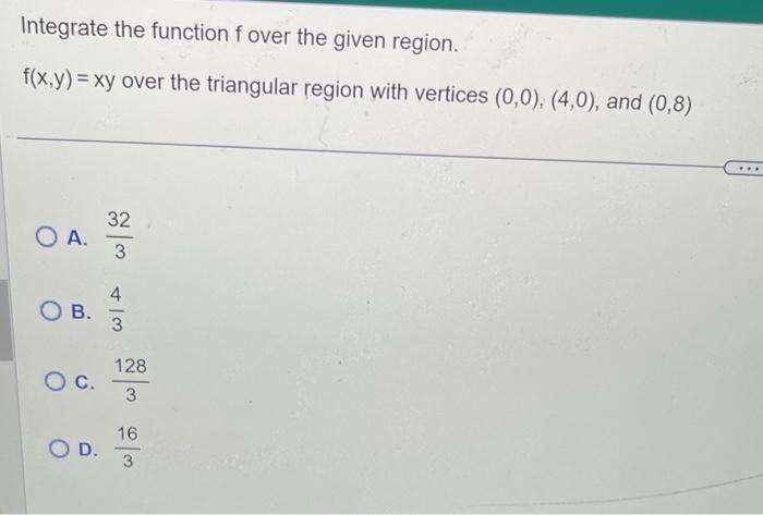 Solved Find the average value of the function f over the | Chegg.com