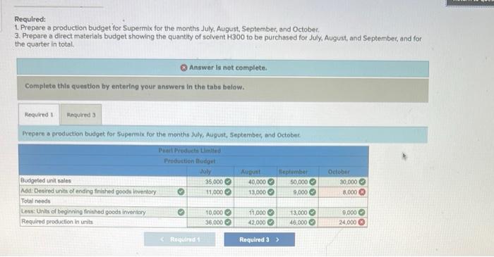 Solved Exercise 8-10 (Static) Production and Direct | Chegg.com