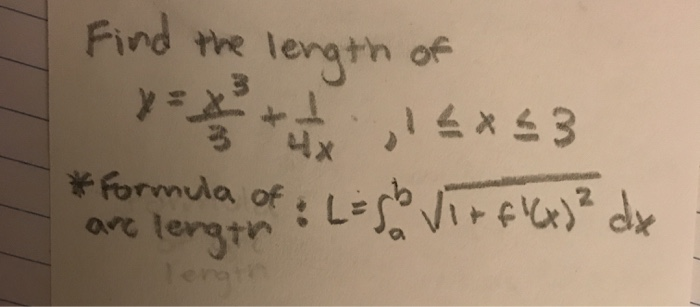 Solved Find the length of 2x 14*53 2 *Formula of length | Chegg.com