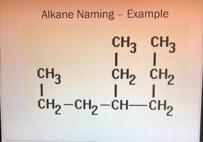 Solved Alkane Naming - Example | Chegg.com