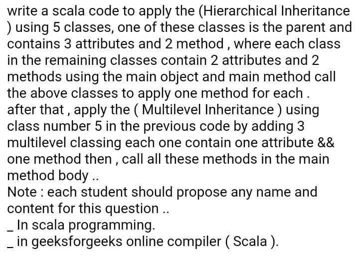 Solved write a scala code to apply the (Hierarchical | Chegg.com