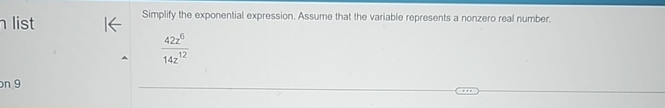Solved Simplify the exponential expression. Assume that the | Chegg.com
