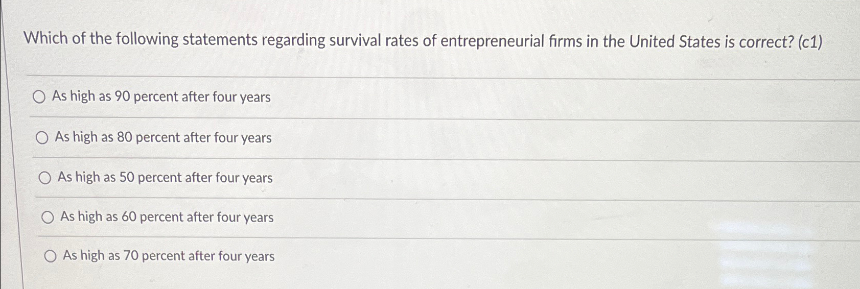 Solved Which of the following statements regarding survival | Chegg.com