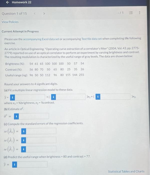 Solved Please use the accompanying Excel data set or | Chegg.com