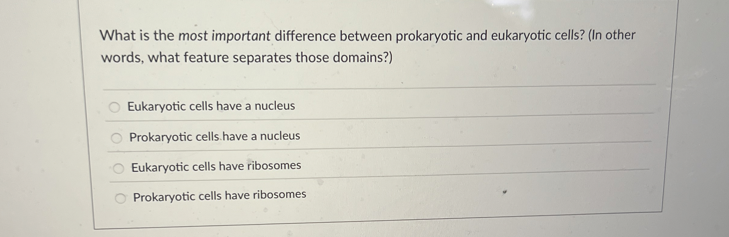 Solved What is the most important difference between | Chegg.com
