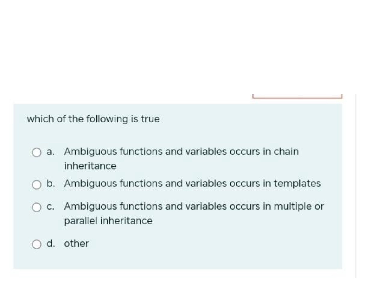 Solved which of the following is truea. ﻿Ambiguous functions | Chegg.com