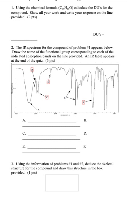 Solved 1. Using the chemical formula (C, H,,) calculate the | Chegg.com