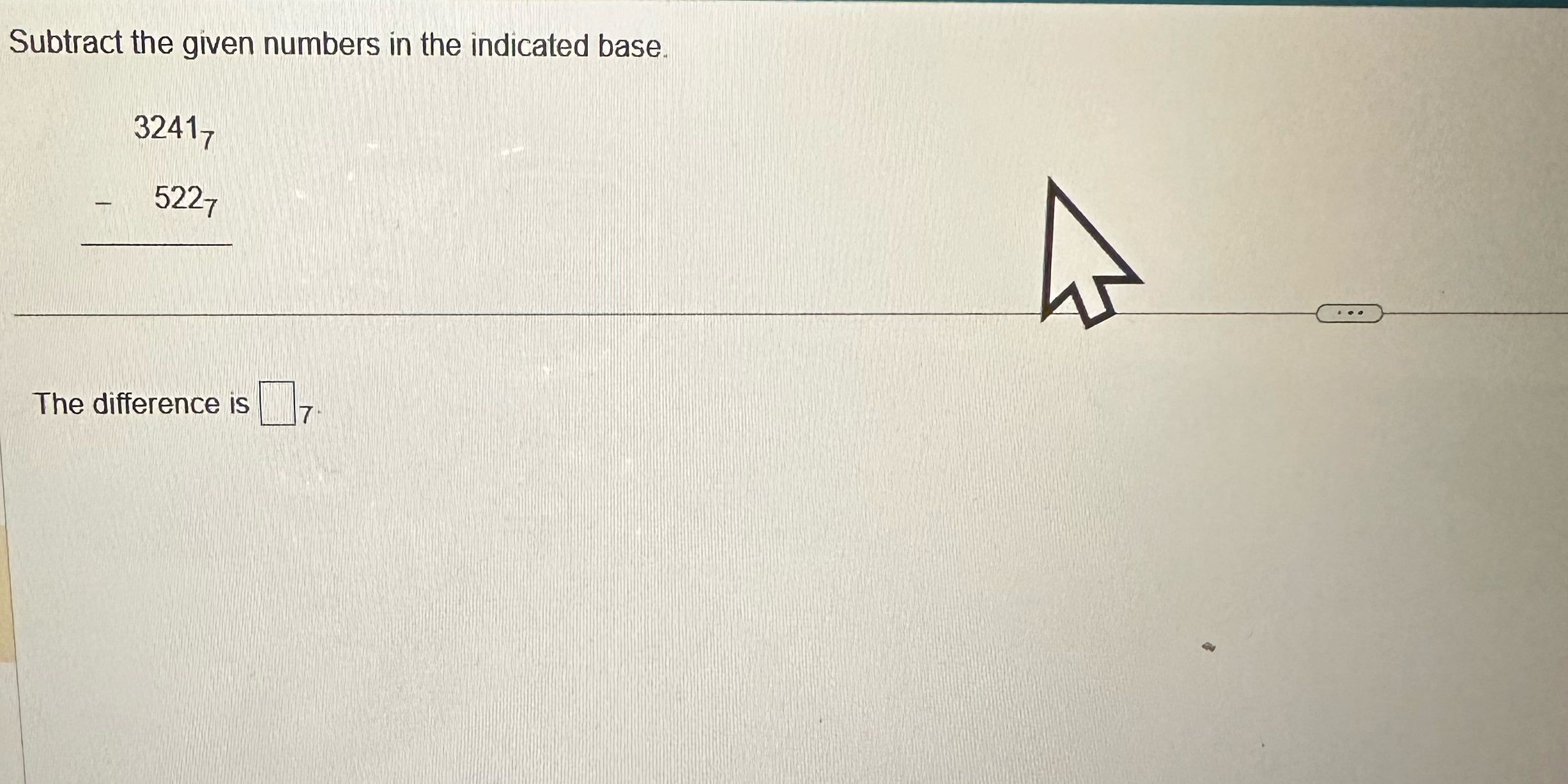 Solved Subtract the given numbers in the indicated | Chegg.com