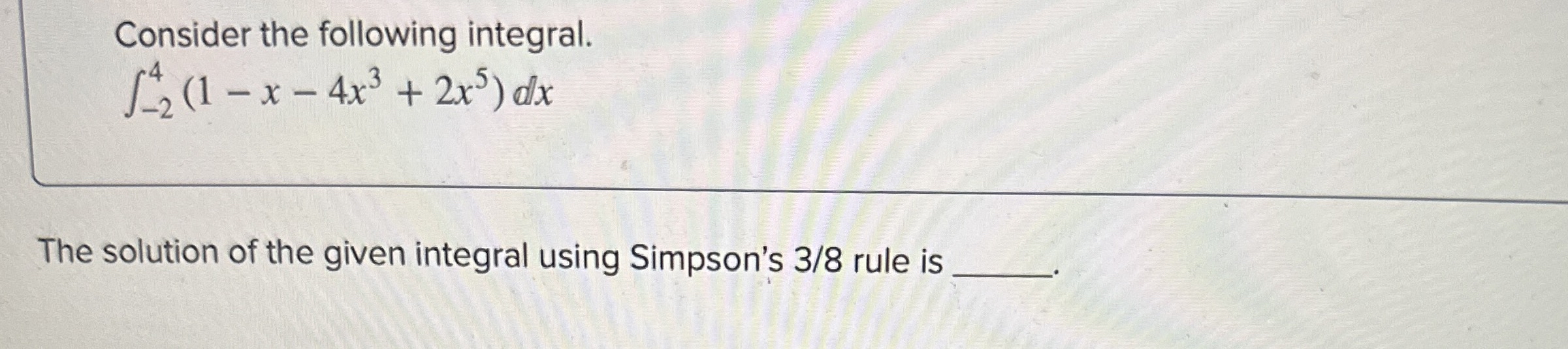 Solved Consider the following | Chegg.com