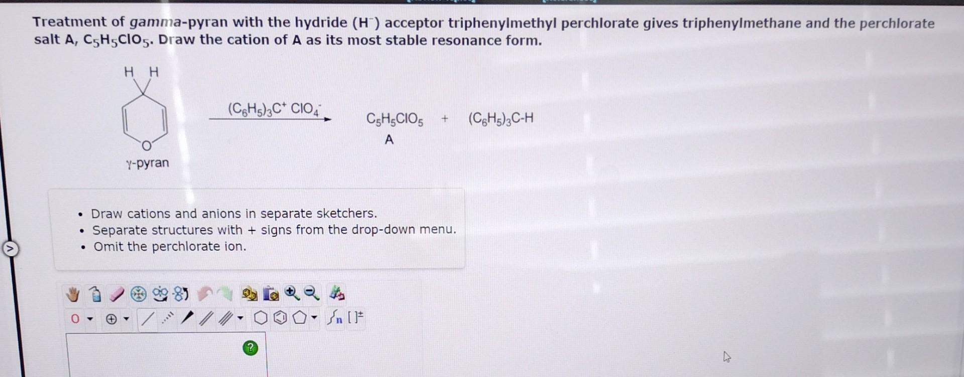 Solved Treatment of gamma-pyran with the hydride | Chegg.com