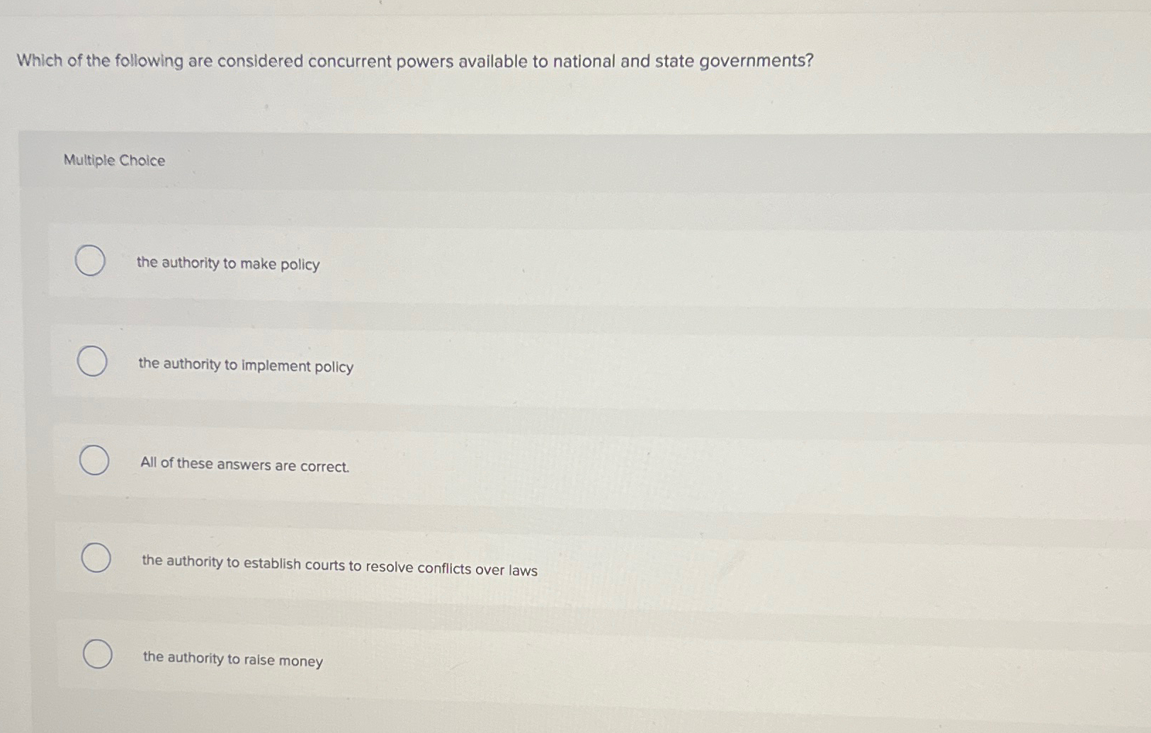 Solved Which of the following are considered concurrent | Chegg.com