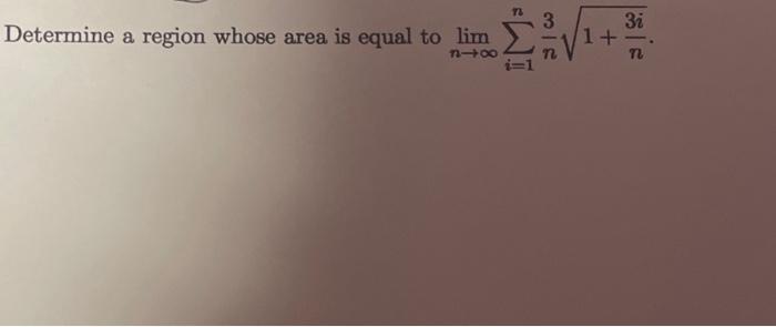 Solved Determine a region whose area is equal to | Chegg.com
