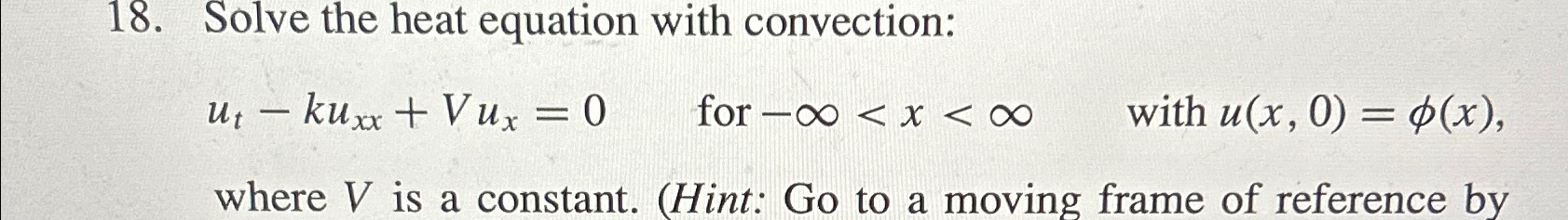 Solved Use fourier transform method | Chegg.com