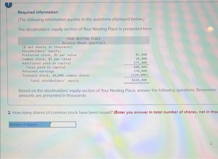 Solved Required information [The following information | Chegg.com
