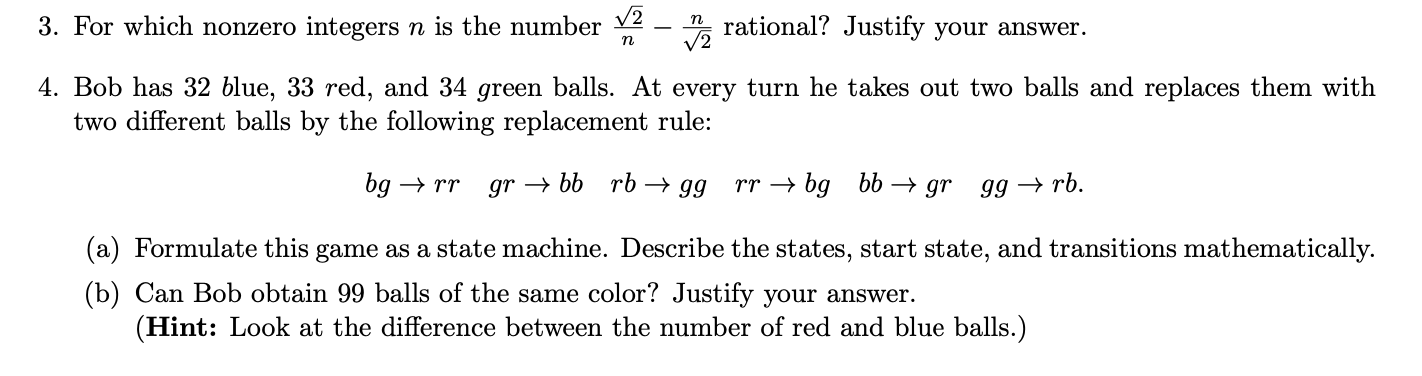 Solved For which nonzero integers n ﻿is the number 22n-n22 | Chegg.com