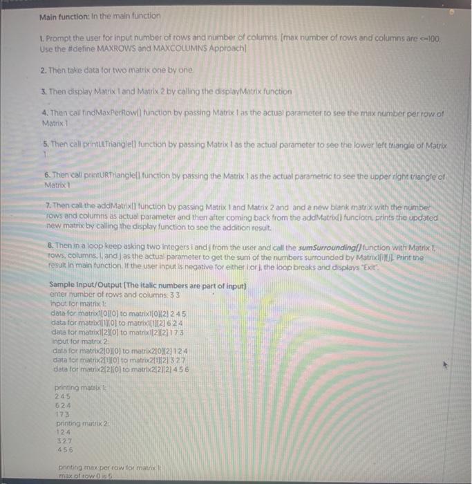 Solved Problem: Matrix Is Fun! In this problem, you will | Chegg.com