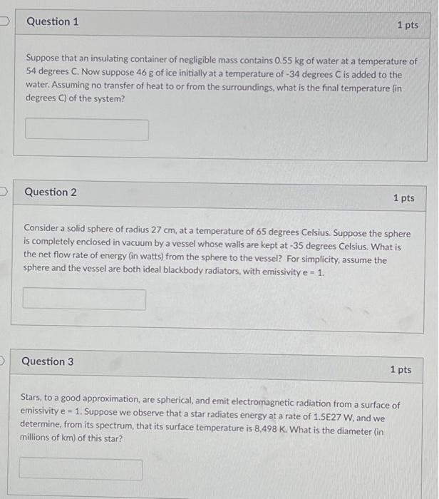Solved Suppose that an insulating container of negligible | Chegg.com