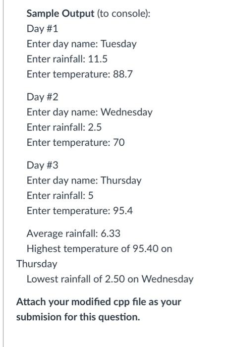Solved att Modify Lab 11 Program.cpp to create a program | Chegg.com