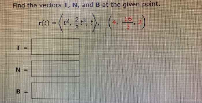 Solved Consider the following vector function. r(t) = (v2t, | Chegg.com