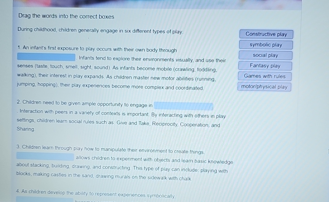 Solved Drag the words into the correct boxesDuring | Chegg.com