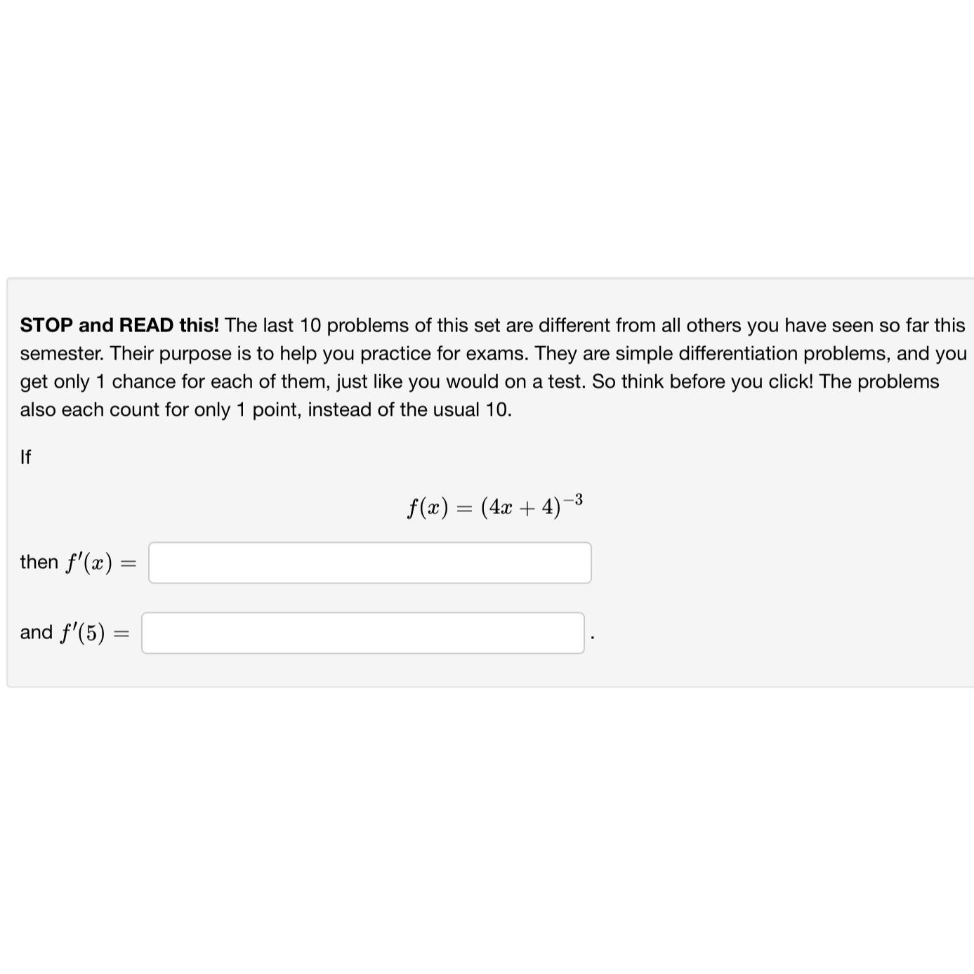 Solved STOP and READ this! The last 10 ﻿problems of this set | Chegg.com