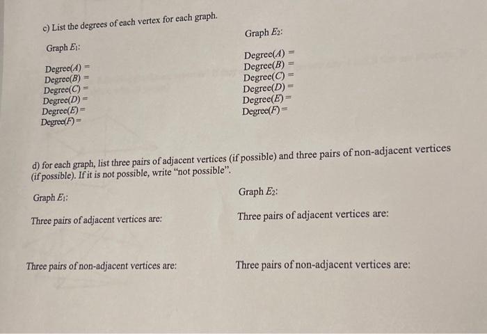 Solved 2. Let connected graph G have vertex set | Chegg.com