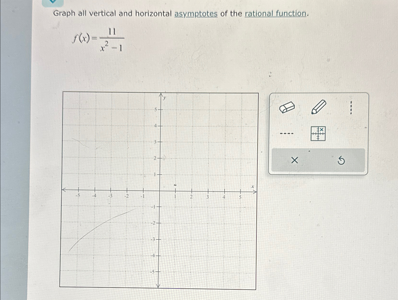 Solved Graph all vertical and horizontal asymptotes of the | Chegg.com