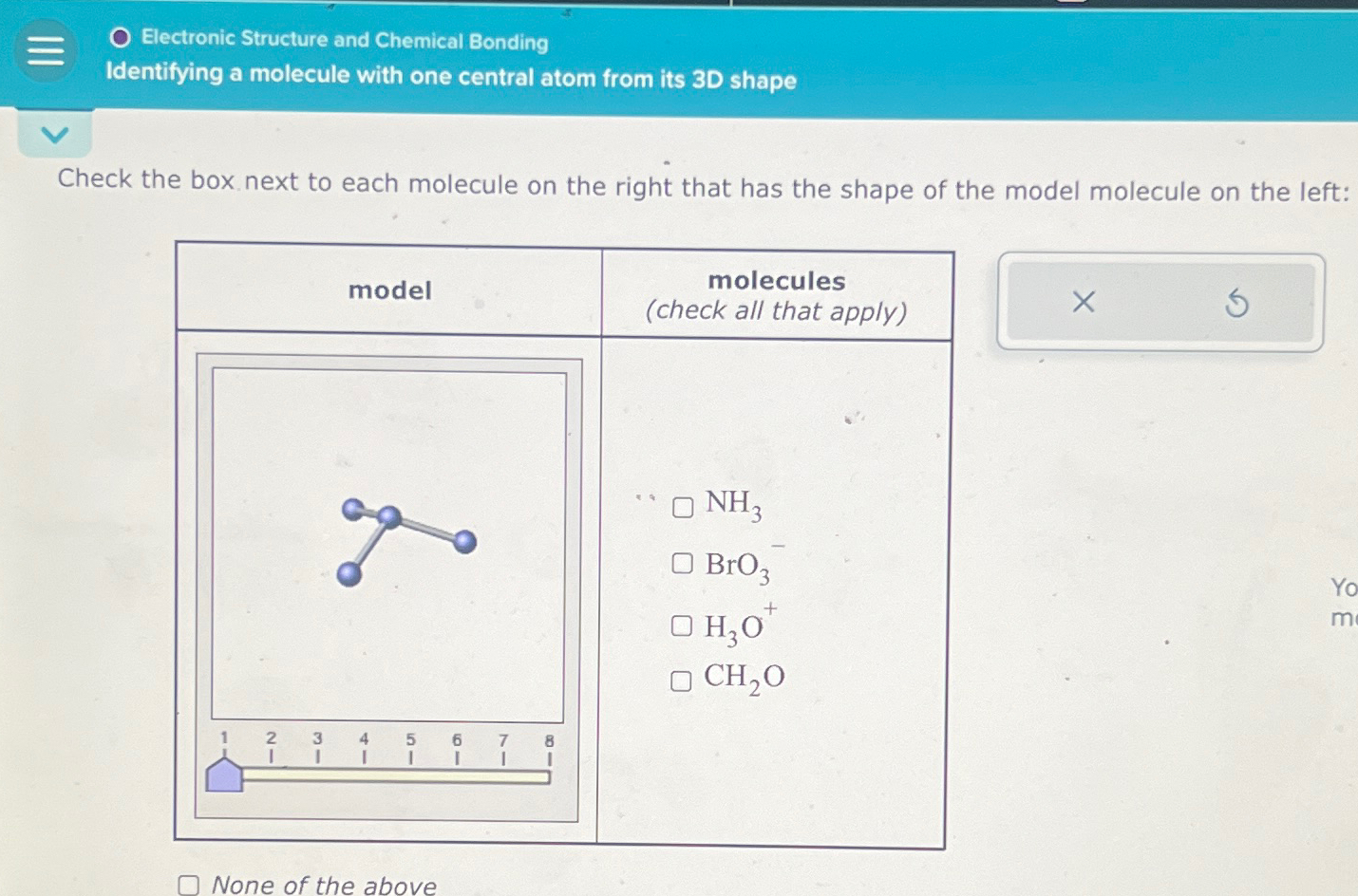 Solved Electronic Structure and Chemical BondingIdentifying | Chegg.com