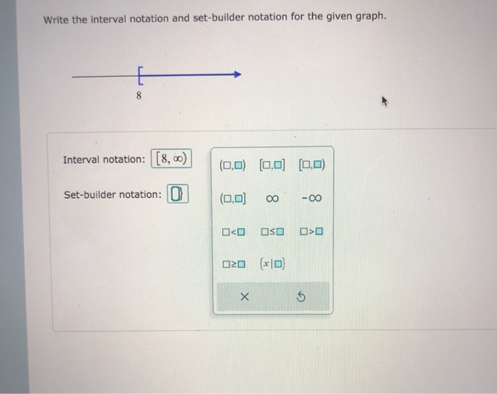 Solved Write the interval notation and set-builder notation | Chegg.com