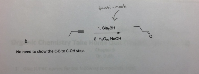 Solved fanti-mark 1. Sia BH b. 2. H2O2, NaOH No need to show | Chegg.com