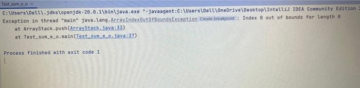 Solved this is the question this is my solutionstackApp.java | Chegg.com