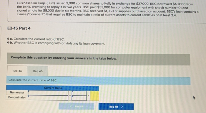 Solved Business Sim Corp. (BSC) issued 2,000 common shares | Chegg.com