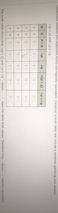 Solved Determine whether the statement forms are logically | Chegg.com