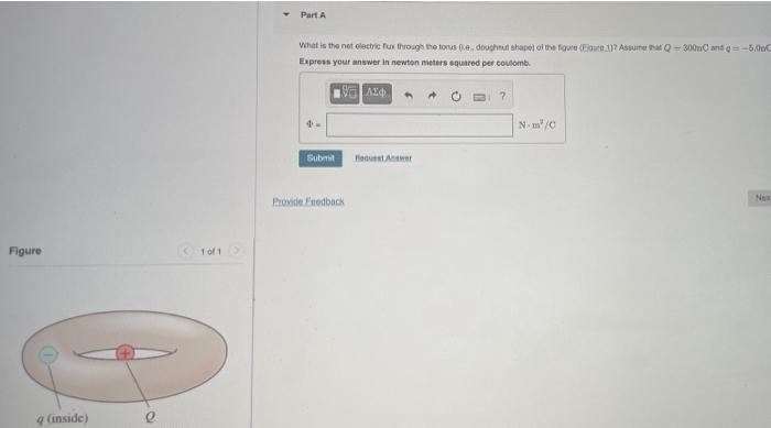 Solved Part A What is the net electrius through me | Chegg.com