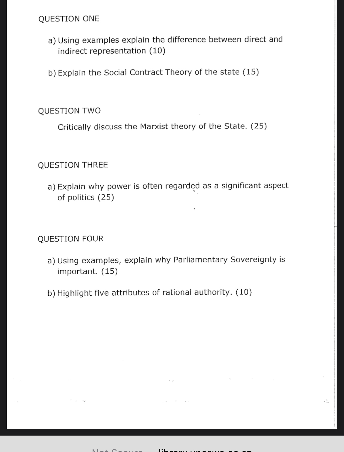 Solved QUESTION ONEa) ﻿Using examples explain the difference | Chegg.com