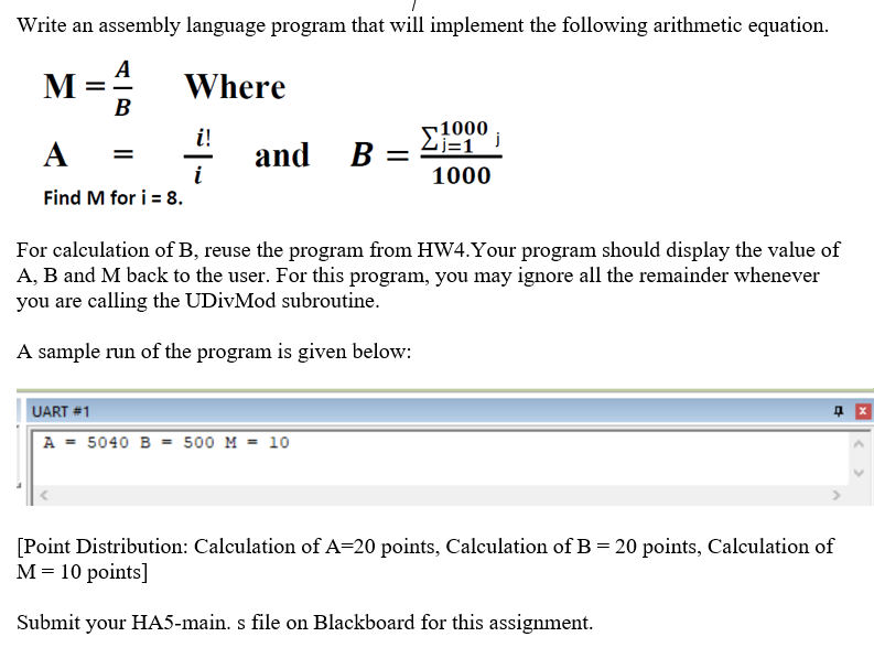 Solved Write an assembly language program that will | Chegg.com
