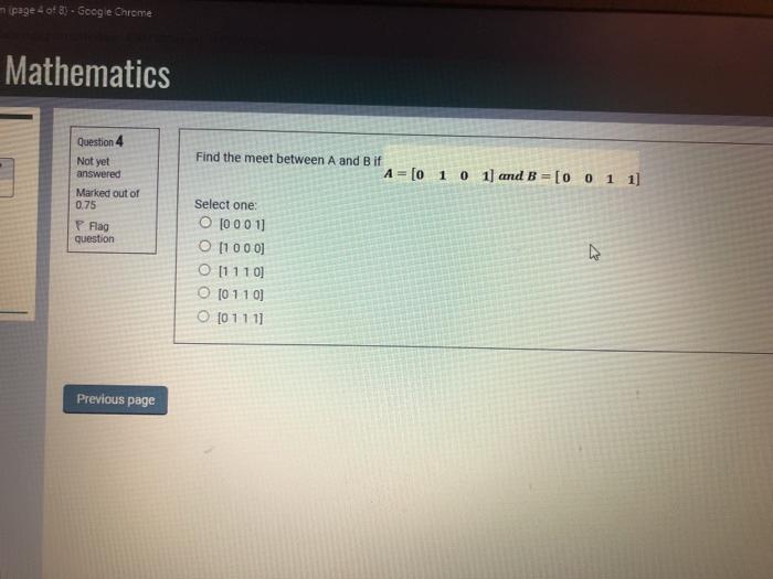 Solved page 4 of 8) - Google Chrome Mathematics Question Not | Chegg.com
