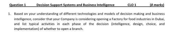 Solved Based on your understanding of different technologies | Chegg.com