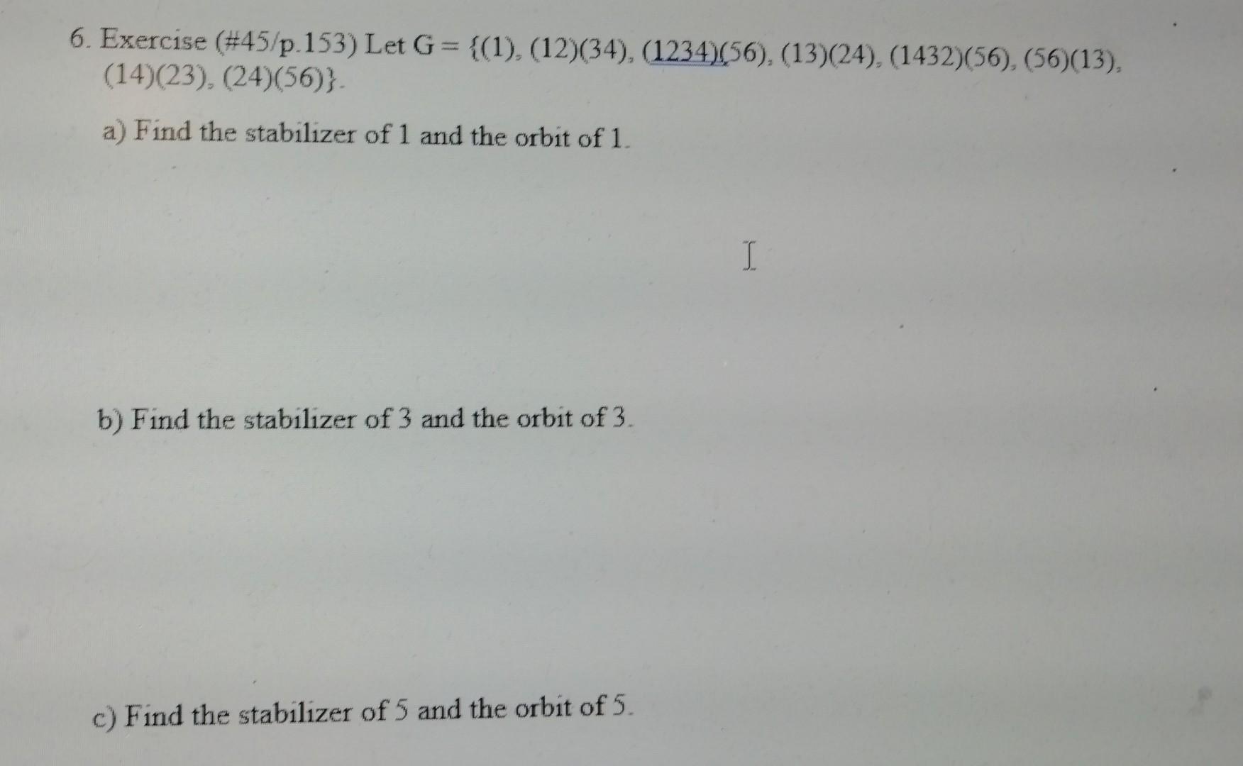 Solved 6. Exercise (#45/ p.153) Let | Chegg.com