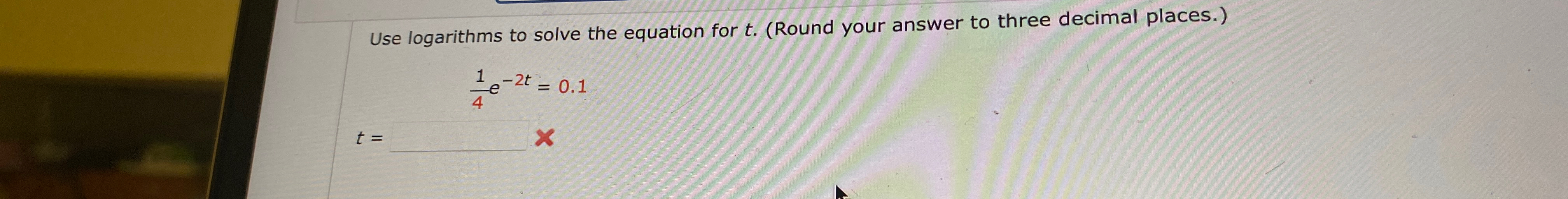Solved Express the equation in logarithmic form.(13)-3=27Use | Chegg.com