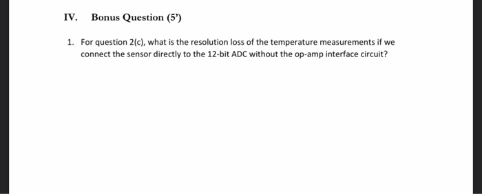 Solved 2. (20') Design an analog interface between a | Chegg.com