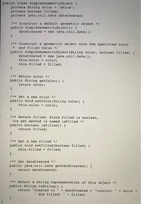 Solved Design A Class Named Triangle That Extends